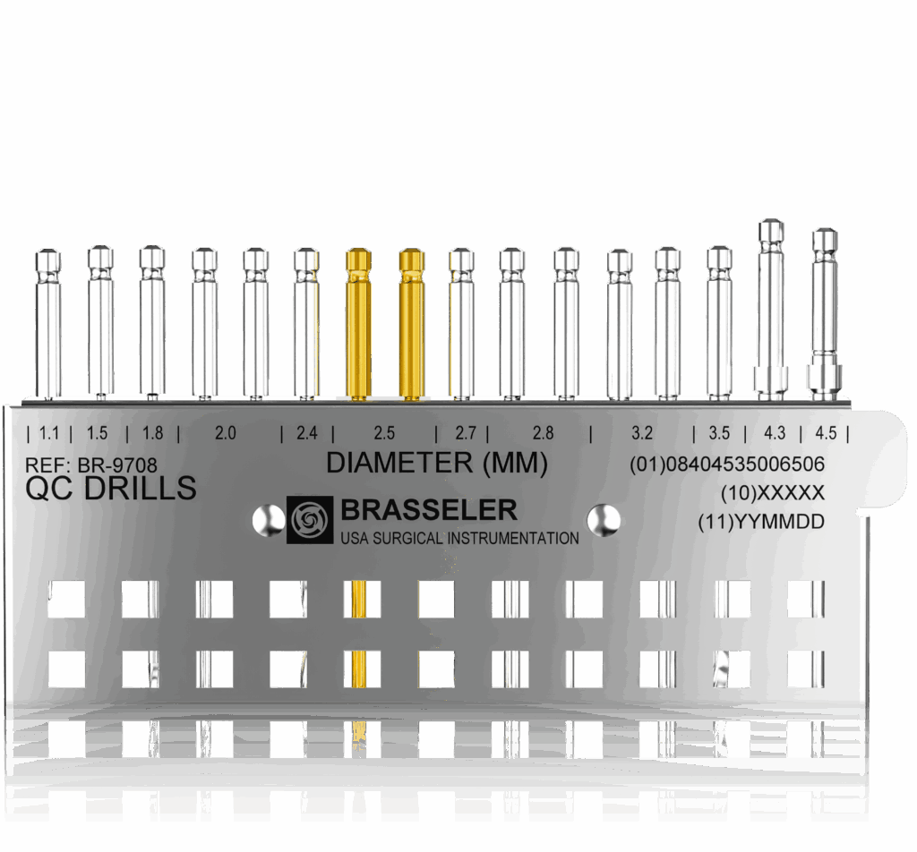 Quick Connect Drill Tray - Brasseler USA Surgical
