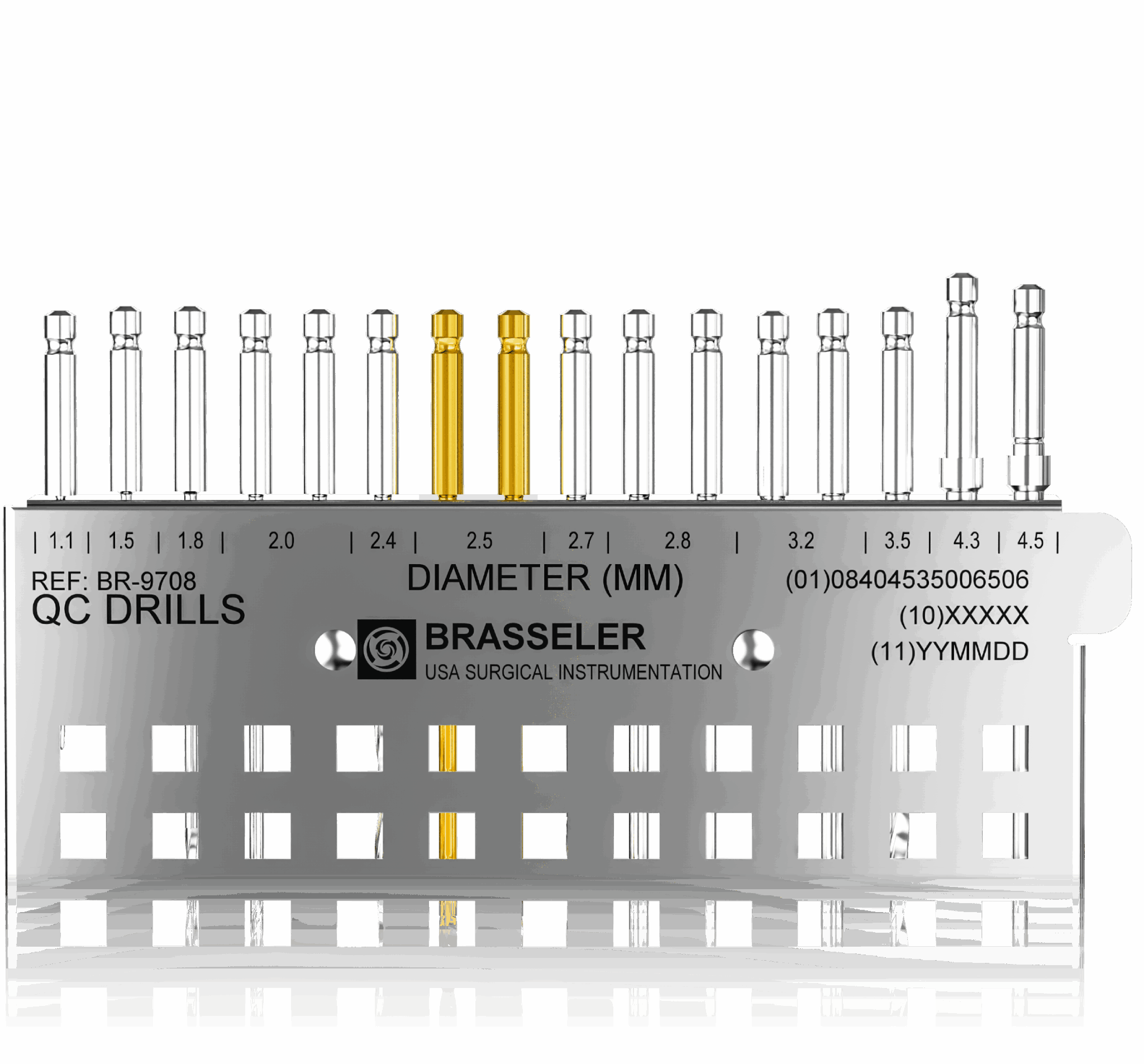 Quick Connect Drill Tray - Brasseler USA Surgical